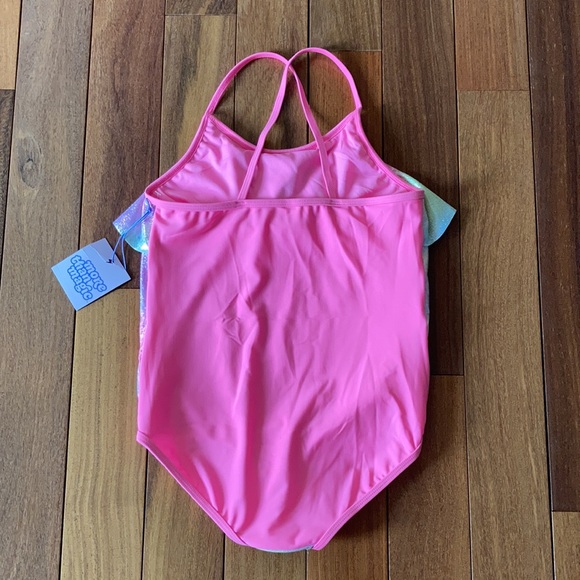 Swim | Nwt Girls One Piece Ruffle Top Swimsuit | Poshmark